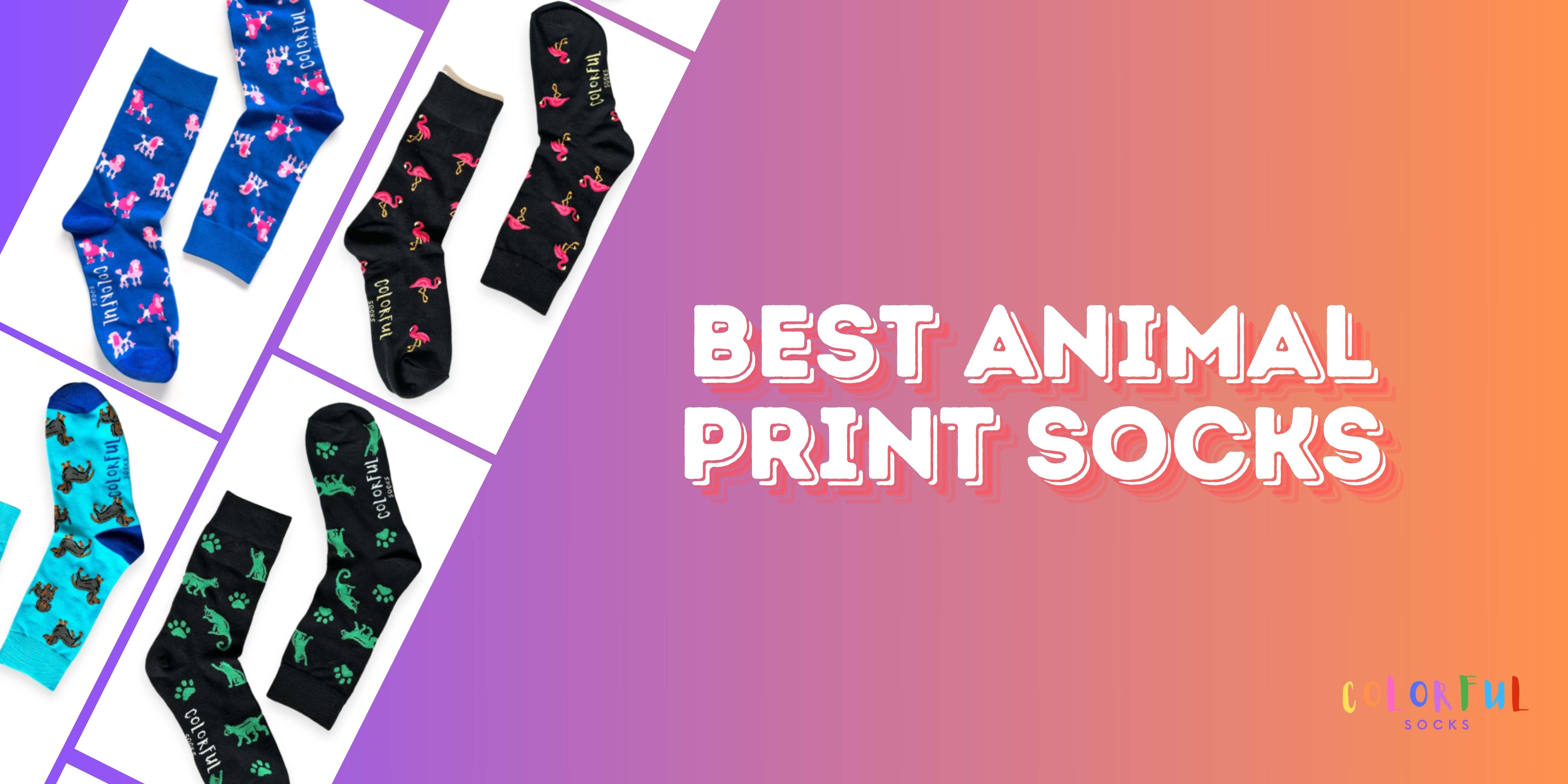 BEST ANIMAL PRINT SOCKS - best colorful socks